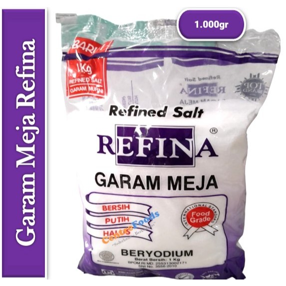 Jual Garam Refina - Garam Dapur Halus | 1.000gr [ Harga Per BKS ...