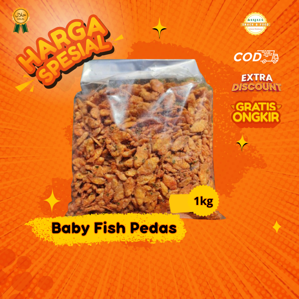 Jual BABY FISH IKAN CRISPY PEPETEK 1KG DI GORENG DADAKAN | Shopee Indonesia
