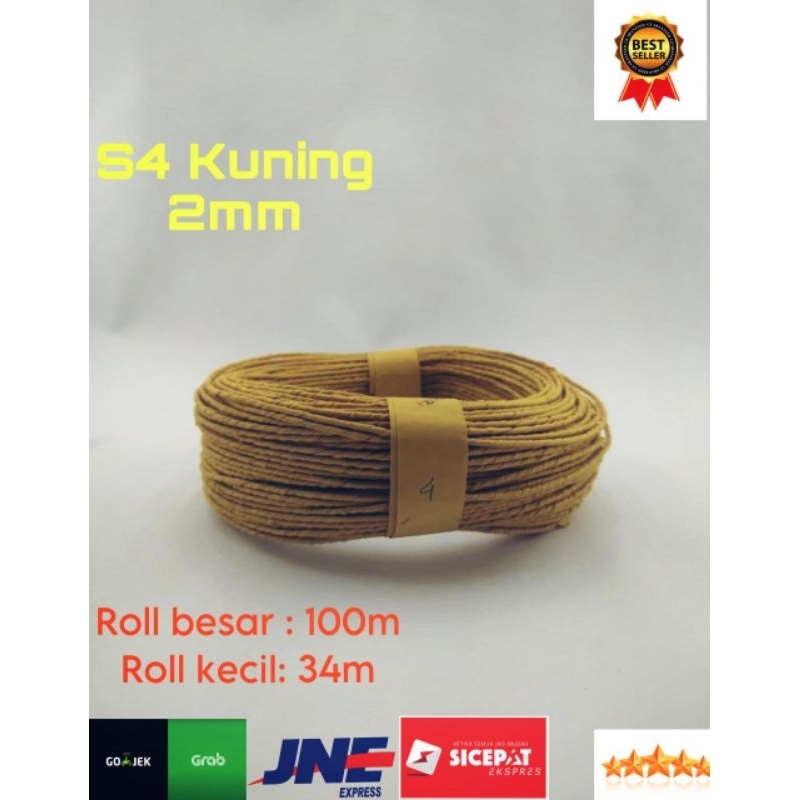 Jual Tali Kertas Kraft Paperbag Kraft Model S4 |Tali Anyaman Tali ...