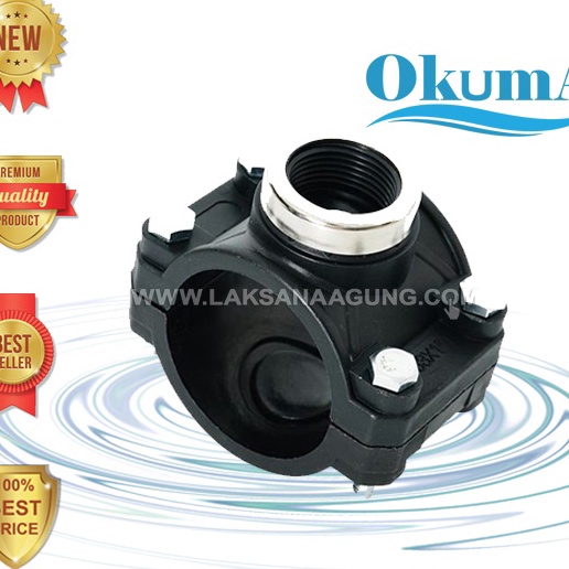 Jual KP8 Okuma Hdpe Clamp Saddle Hdpe 9x12 9x34 9x1 9x114 9x112 Clamp Saddle pipa Hdpe pipa Pvc ...