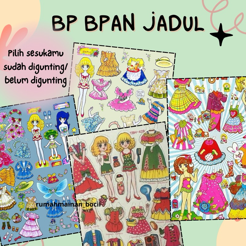 Jual BP BPAN JADUL PAPERDOLL PAPER DOLL ORANG ORANG KERTAS ORANG ...