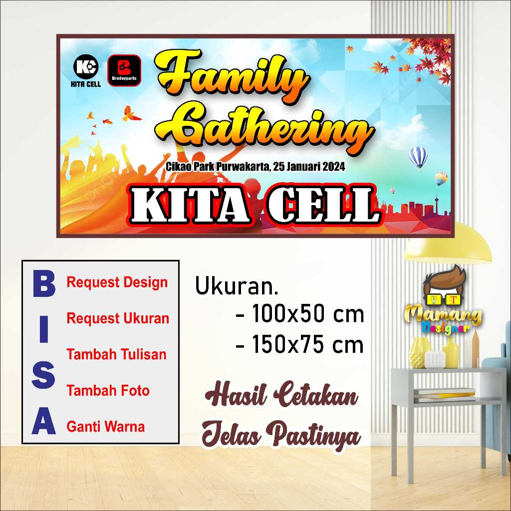 Jual Custom Banner Spanduk MMT Untuk Family Gathering atau Liburan bb ...