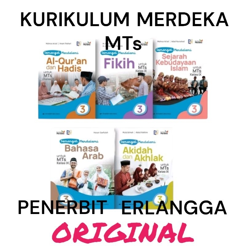 Jual buku semangat mendalami 3 mts kelas 9 alquran hadis akidah akhlak ski fikih bahasa arab ...