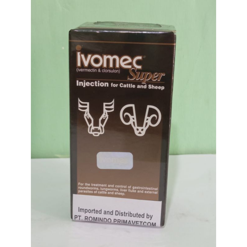Jual Ivomec Super Injection 50 ml Pembasmi Kutu End parasit Ektoparasit Hewan Ternak | Shopee ...