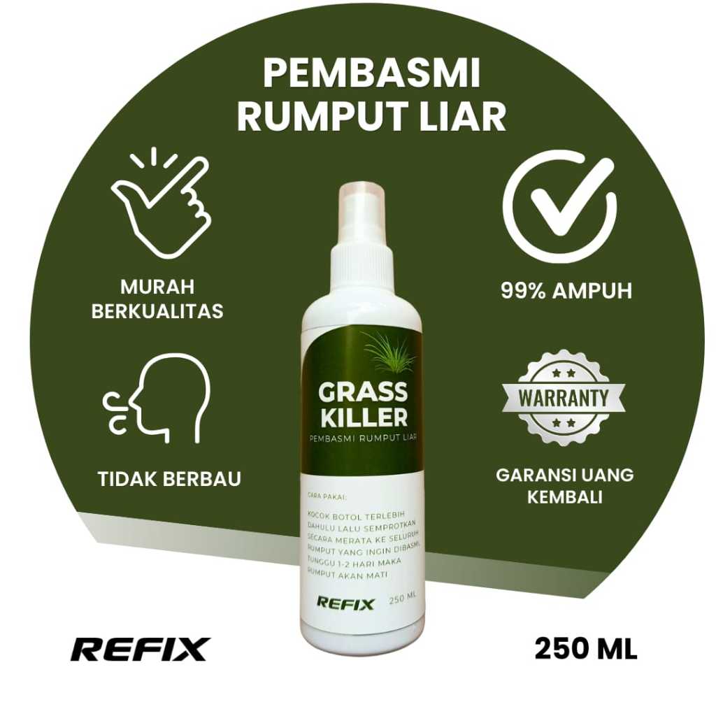 Jual Spray Pembasmi Rumput Liar 250 ml Ampuh Hingga Akarnya Racun ...