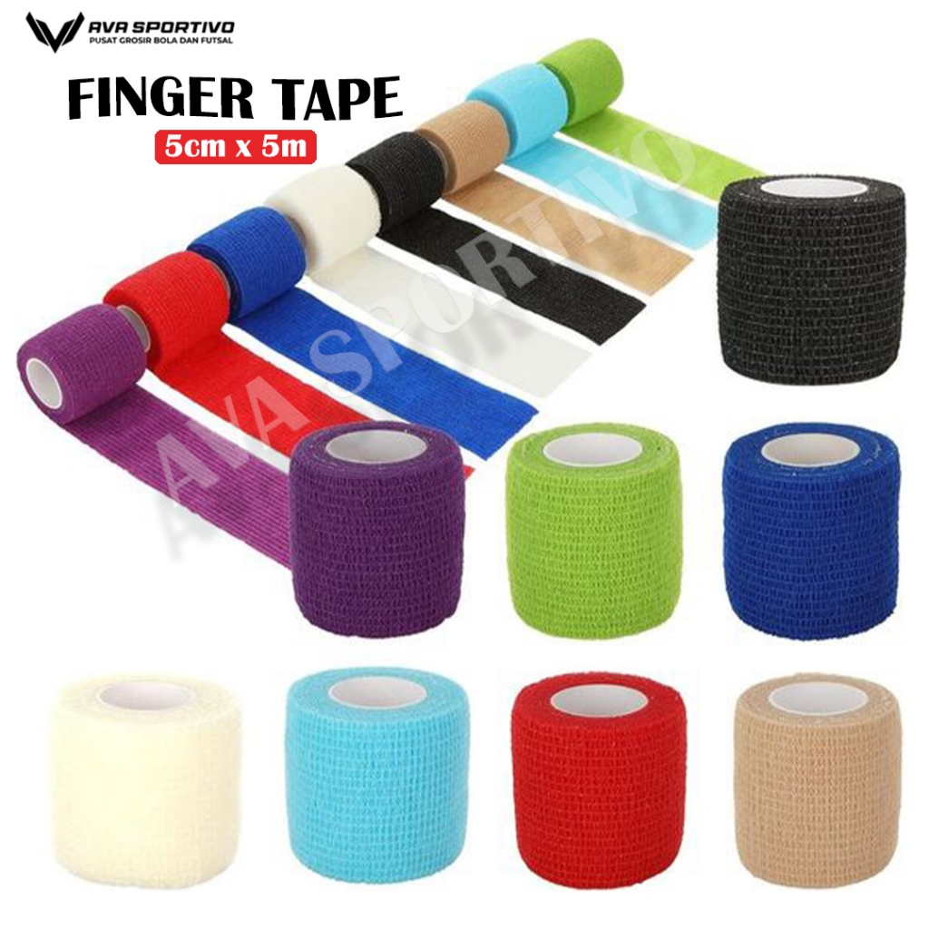 Jual Finger Tape Perban Elastis Jari Wrist Tape 5cm x 5m Taping ...
