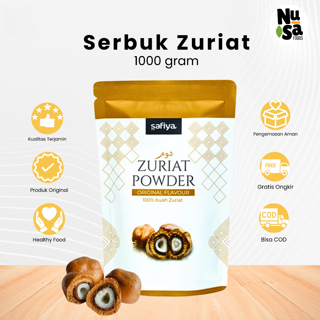 Jual Serbuk Buah Zuriat 1 Kg Zuriat Doum Powder Promil Free Testpack ...
