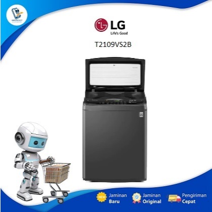 Jual Mesin Cuci LG T2109VS2B Top Loading 9 KG Inverter 1 Tabung ...