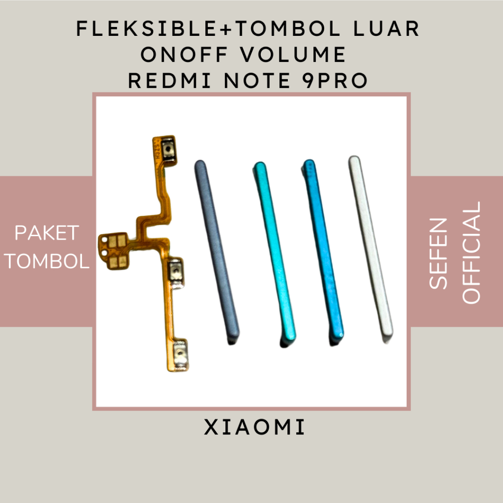 Jual PAKET TOMBOL LUAR REDMI NOTE 9 PRO + FLEXIBLE ON OFF VOLUME REDMI NOTE 9 PRO SET | Shopee ...
