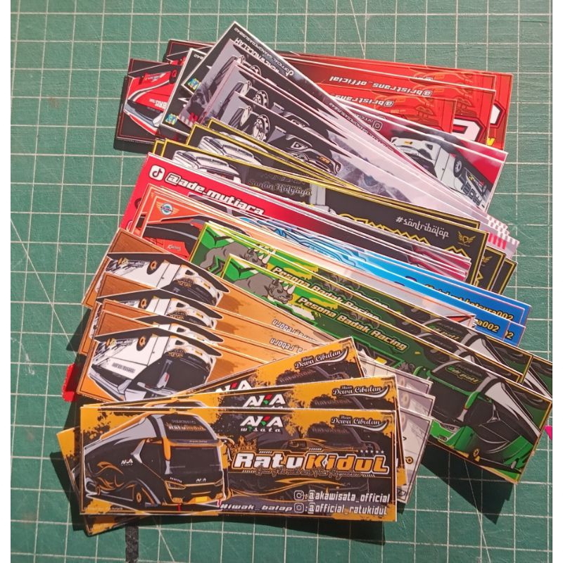 Jual stiker bus satu pak isi random | Shopee Indonesia