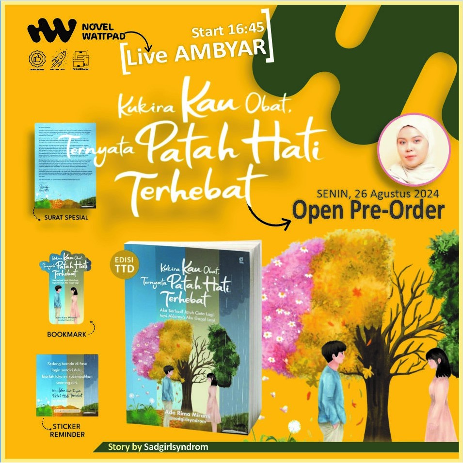 Jual Novel KU KIRA KAU OBAT TERNYATA PATAH HATI TERHEBAT + Ade Rima ...