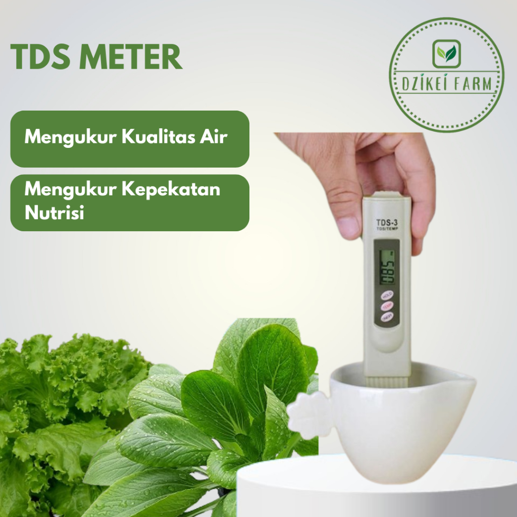 Jual TDS Meter Hidroponik Digital Untuk Alat Ukur Nutrisi Hidroponik ...