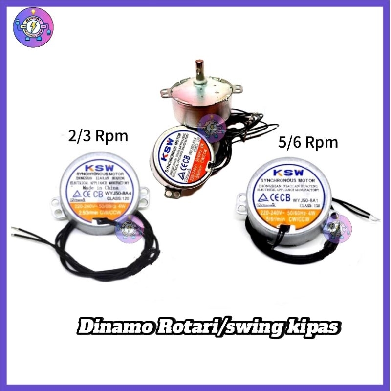 Jual DINAMO SYNCHRONOUS MOTOR SWING ROTARI BOX FAN/ Dinamo Rotari ...