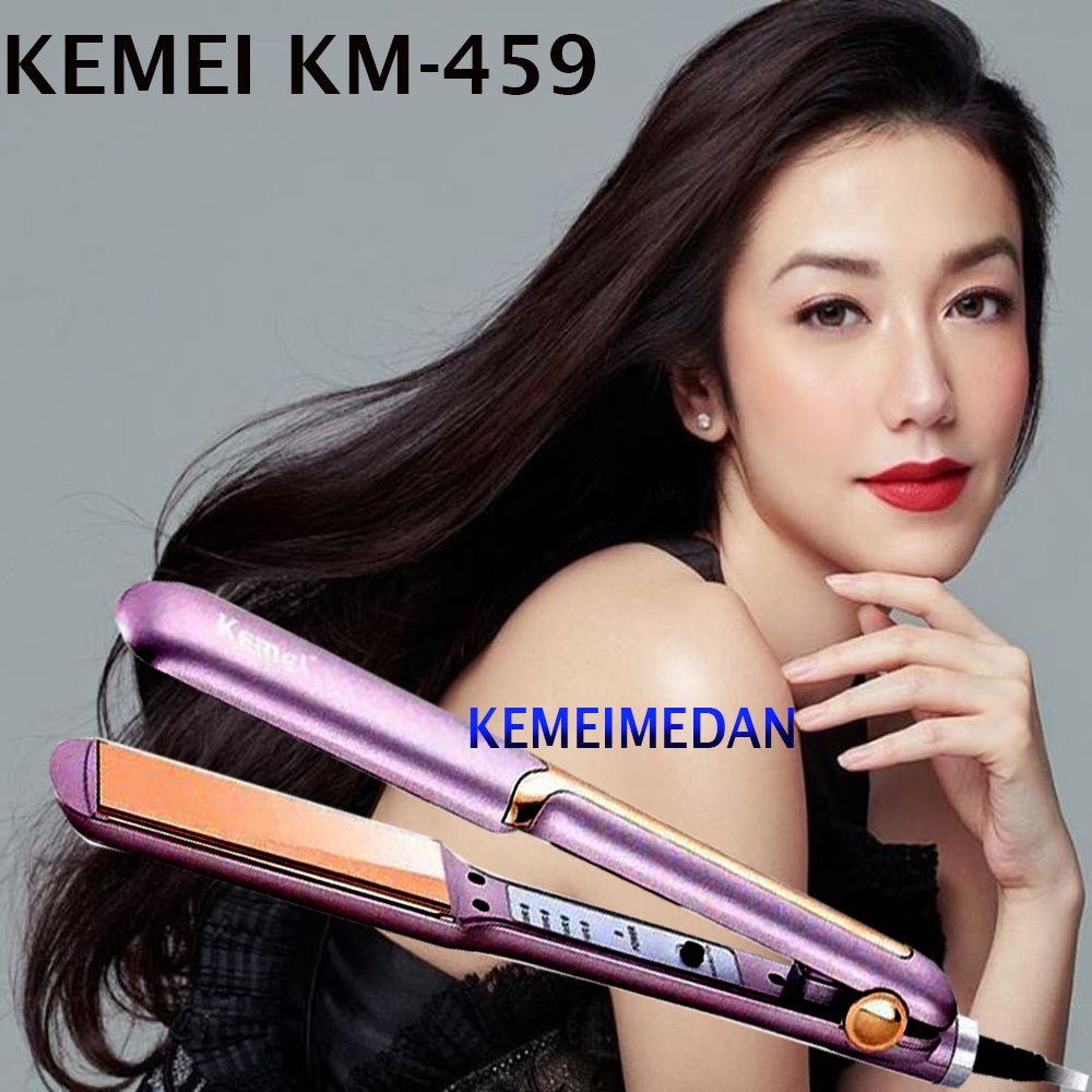 Jual KEMEI KM 459 Catokan Untuk Meluruskan Rambut Anti Lengket / Hair ...