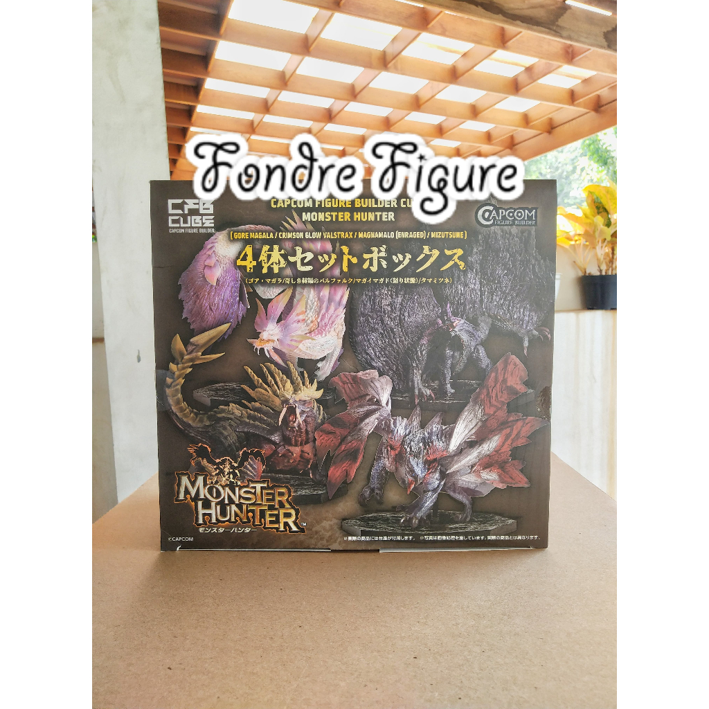 Jual ORIGINAL CAPCOM FIGURE BUILDER CUBE MONSTER HUNTER SET BOX 4 GORE ...