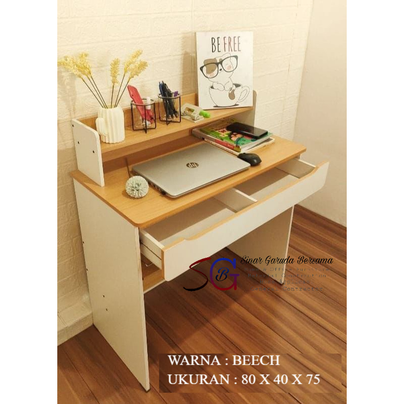 Jual [2 WARNA PILIHAN] MEJA BELAJAR MINIMALIS AESTHETIC COCOK UNTUK ...