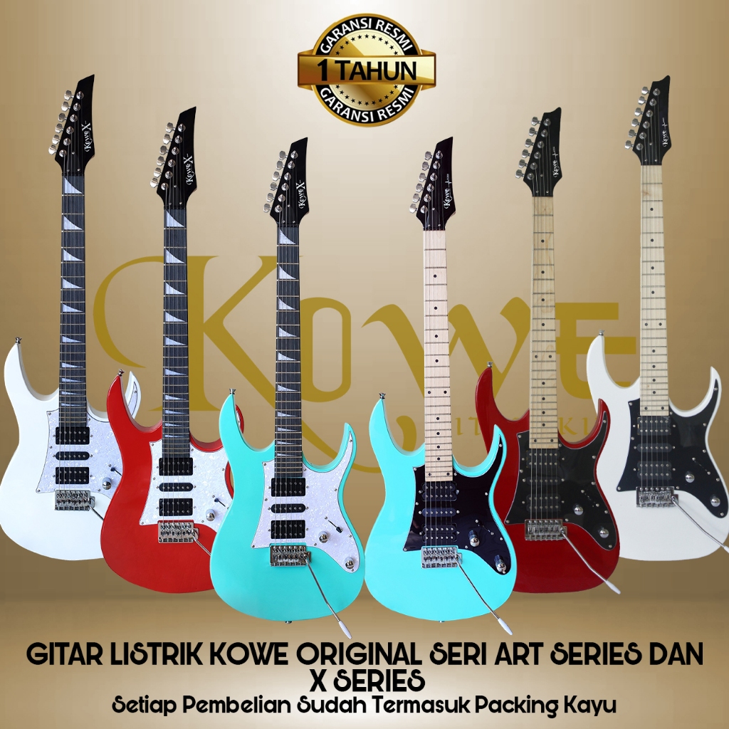 Jual Gitar Listrik Merk Kowe Art Series Free Packing Kayu | Shopee ...