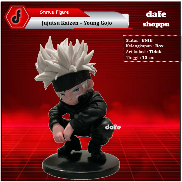 Jual BNIB Recast Jujutsu Kaisen Young Gojo Satoru Chibi Statue Figure ...