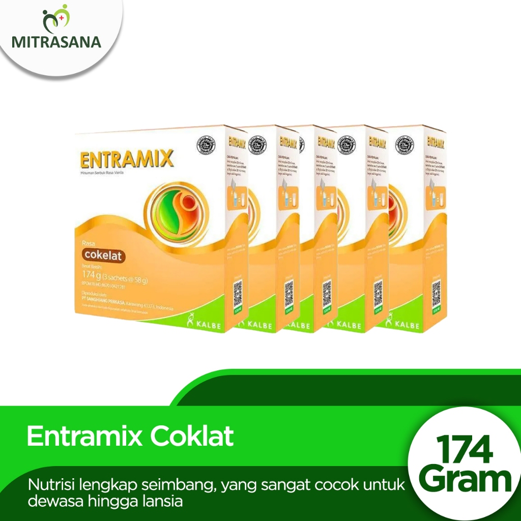 Jual Bundle 5 Box Entramix Coklat - Nutrisi Lengkap Dewasa | Shopee ...