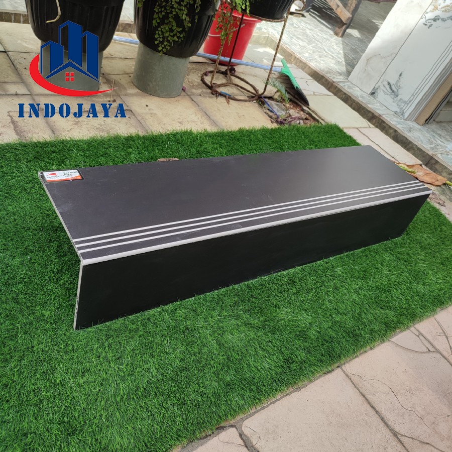 Jual granit tangga hitam doff/mett 30x80 30x90 30x100 30x120 keramik ...