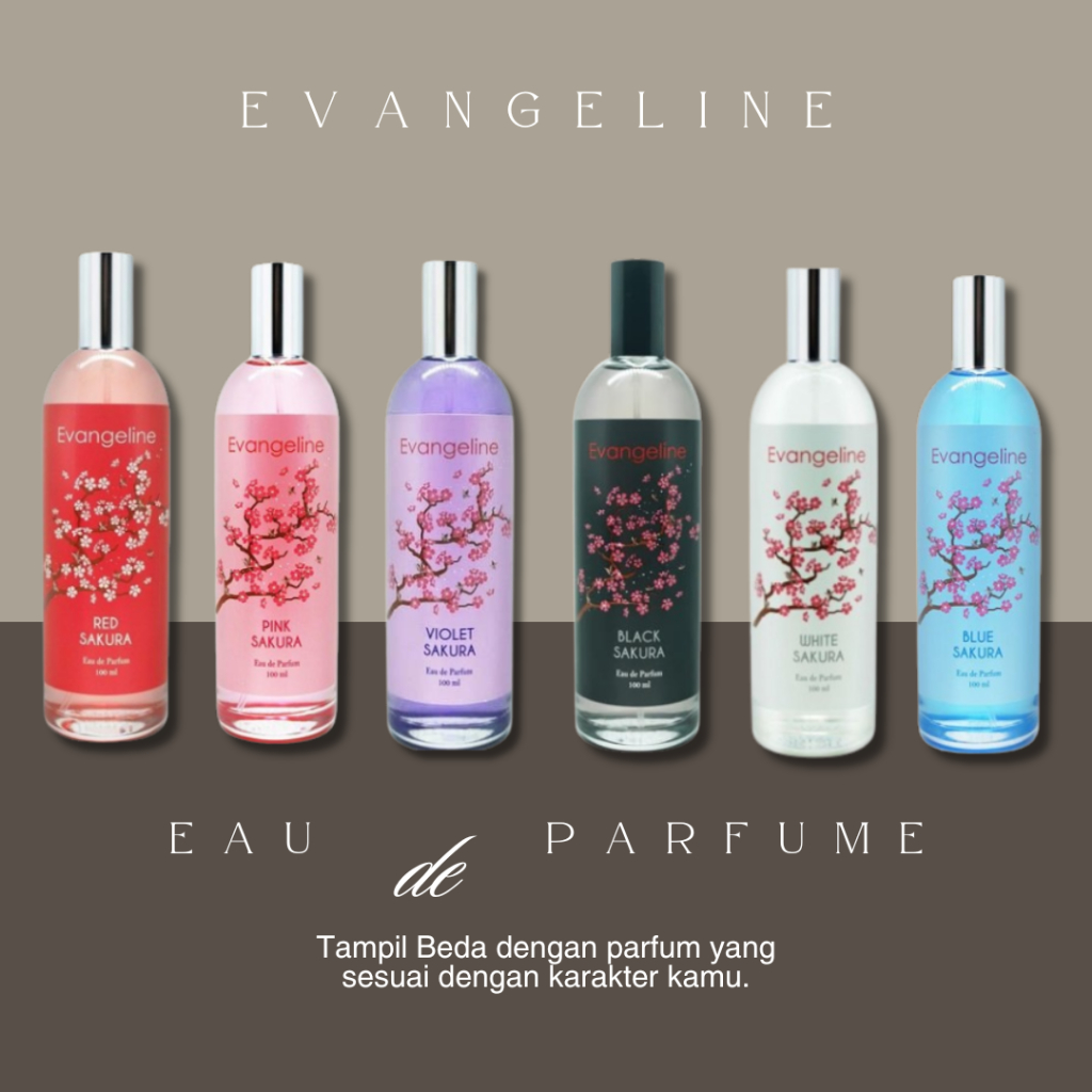 Jual EAU DE PARFUM EVANGELINE 100ML WITH AROMA SAKURA PARFUM WANGI ...