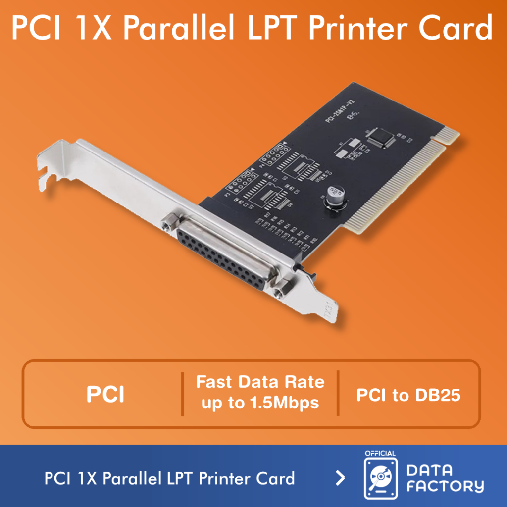 Jual PCI To Parallel LPT 25pin DB25 Printer Port / PCI Parallel Card ...