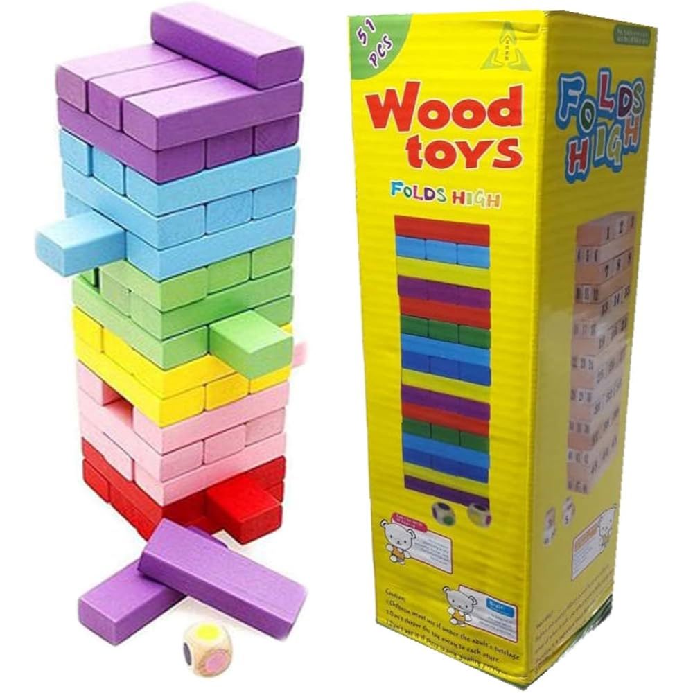 Jual Permainan Edukasi Balok Kayu Warna 48 PCS + 1 buah Dadu | Shopee ...