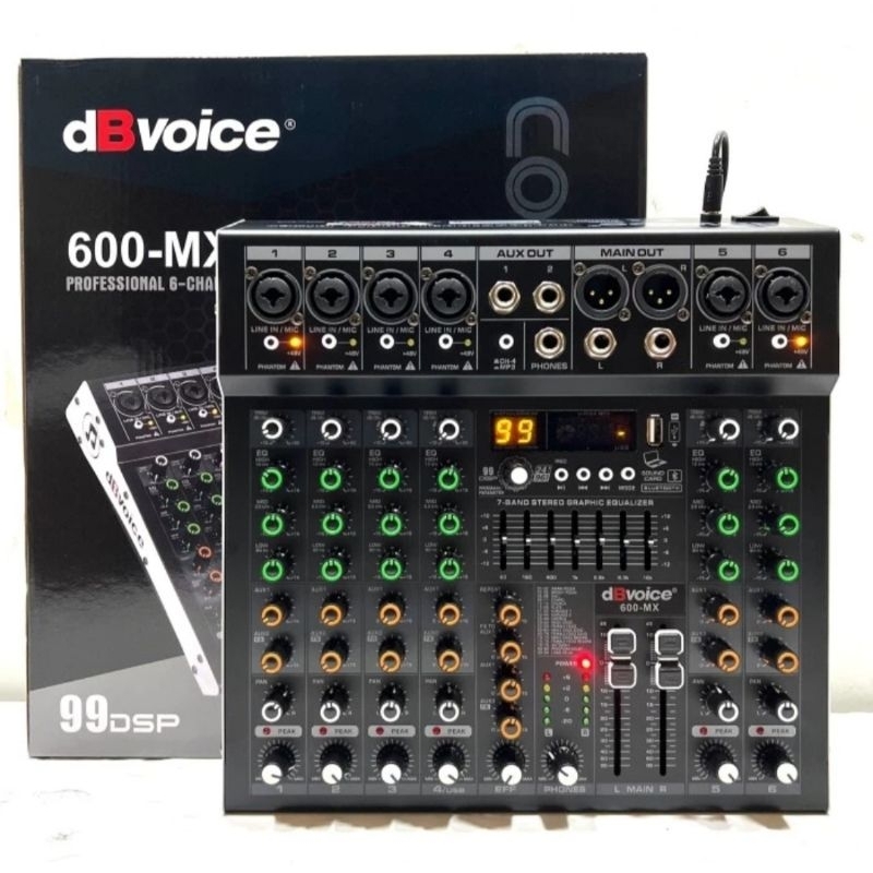Jual Audio sound Mixer db Voice 600 MX Original 6 Channel Dbvoice 600MX | Shopee Indonesia
