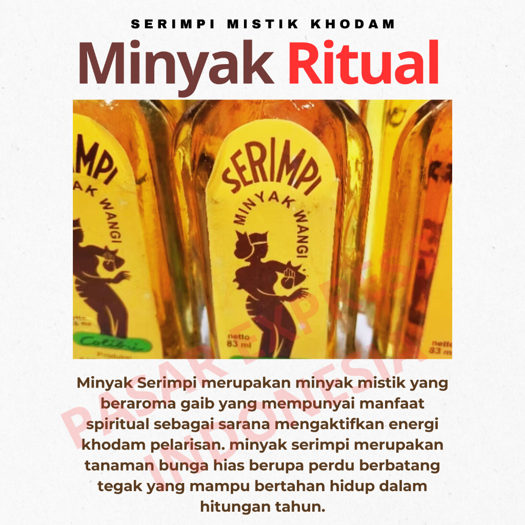 Jual Minyak Wangi Serimpi Besar Botol Kaca 83ml | Shopee Indonesia
