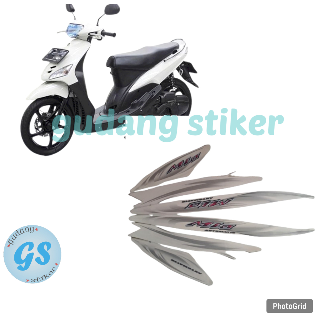 Jual striping stiker sticker motor mio sporty 2007 std full putih ...