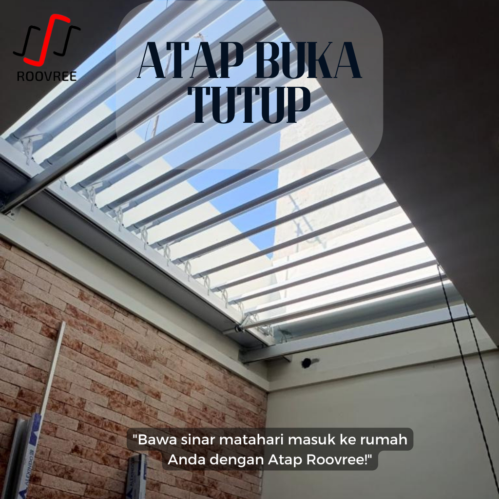 Jual Roovree Atap Buka Tutup Aluminium Finishing Rapi Detail finishing ...