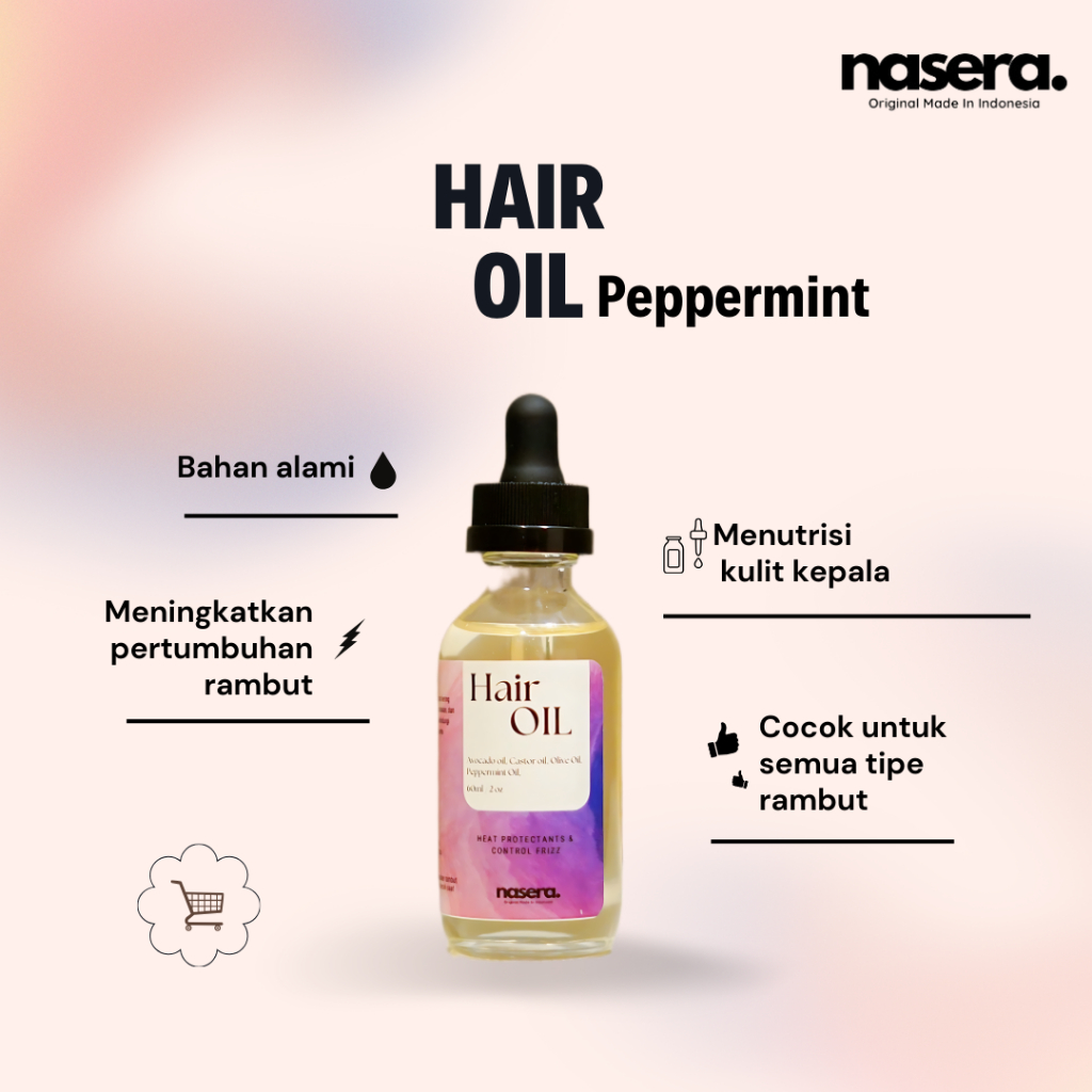 Jual Hair Oil Penumbuh Rambut Perawatan Rambut Kering dan Rontok (60ml ...