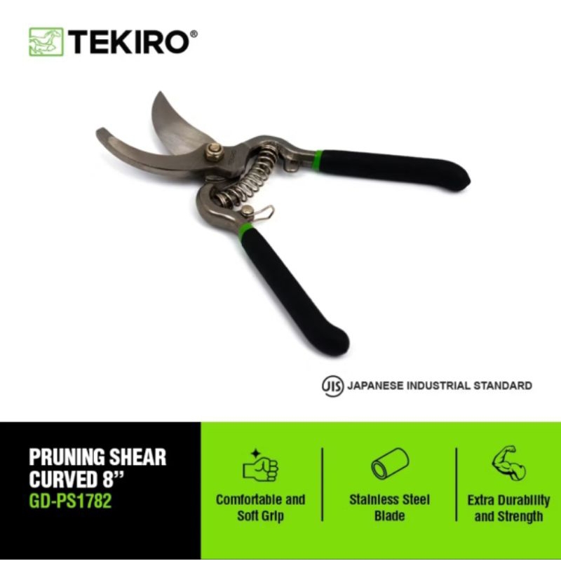 Jual TEKIRO gunting DAHAN BENGKOK 8 INCH pruning shear curved 8inch ...