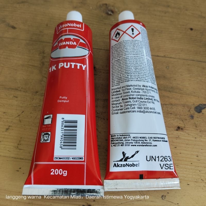 Jual Wanda 1K Spot Putty / Dempul Odol Kombi Filler | Shopee Indonesia