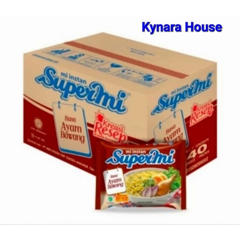 Jual Supermi Mie Instant Ayam Bawang 75gr (Karton) | Shopee Indonesia