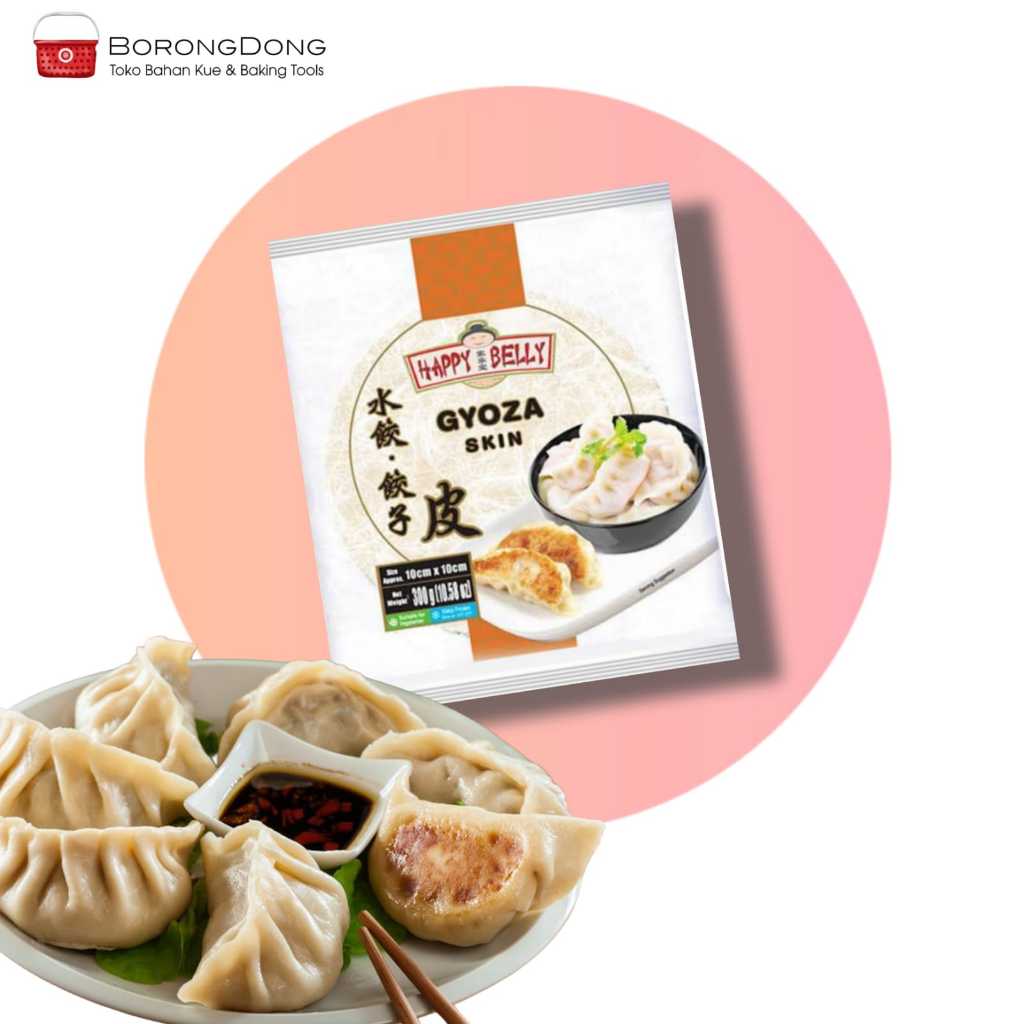 Jual Happy Belly Gyoza Skin 300g / Kulit Gyoza / Kulit Dumpling ...