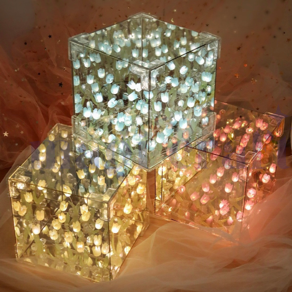Jual 21 Tulip Sea Lamp Box DIY Kit | Bunga Tulip Lampu Kamar Tidur ...
