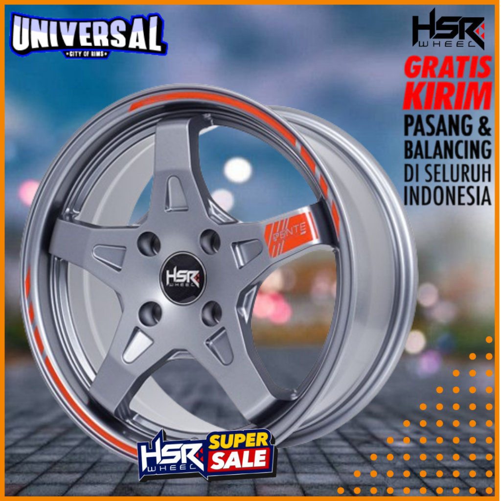 Jual Velg Racing R16 Original Tipe HSR PENTE Untuk Mobil Avanza, Xenia,Carry, Grand Livina dan ...