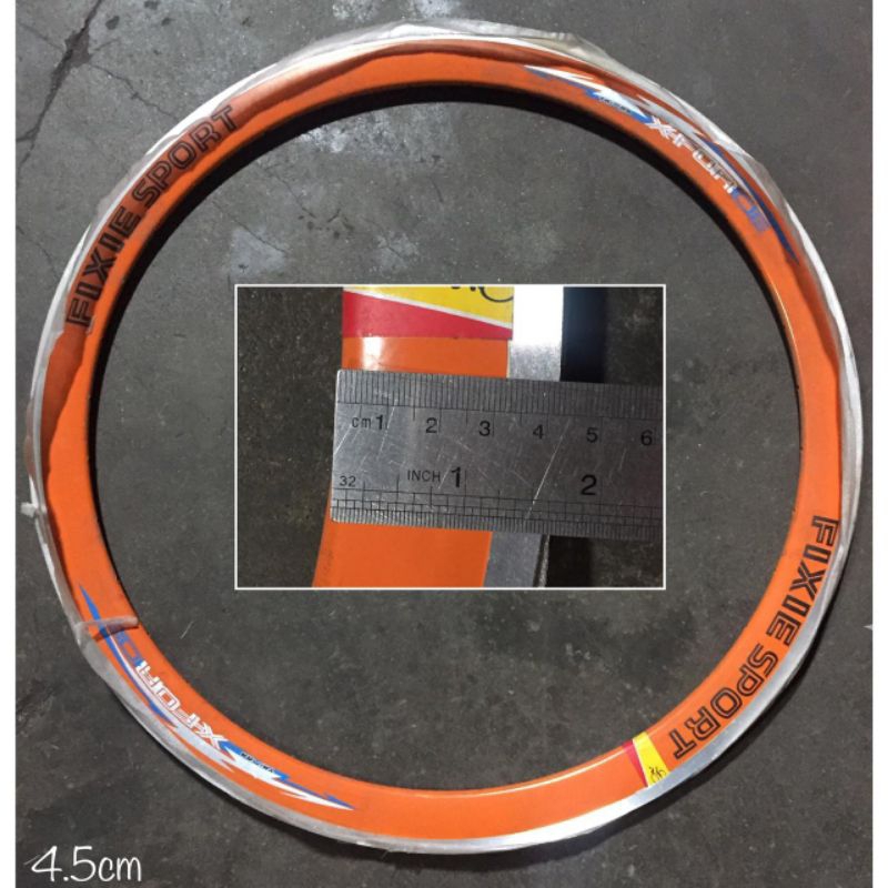 Jual velg rims fixie 700c 36h alumunium 4.5cm harga bijian | Shopee ...