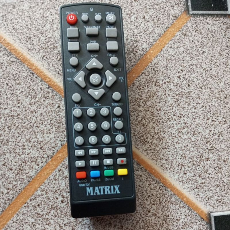 Jual Remote Stb matrik burger remot set top box matrik hijau original ...
