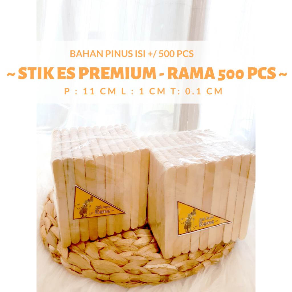 Jual Stik Es Krim Premium Rama 500 Pcs Stik Es Krim Sedang Kualitas ...