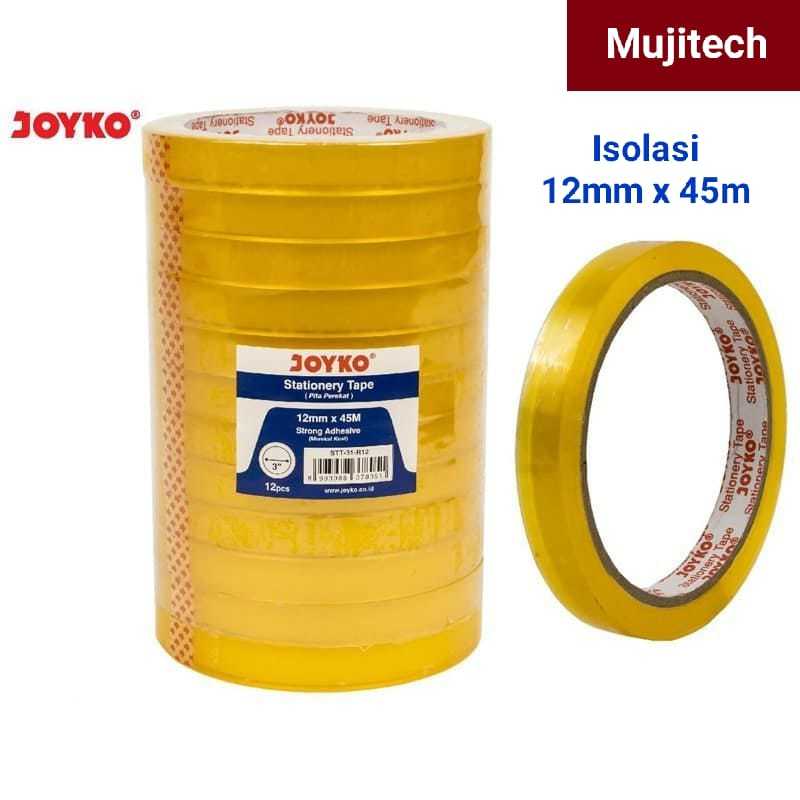 Jual JOYKO SELOTIP SOLATIP 12mm x 45m ISOLASI TAPE STT-31 | Shopee ...