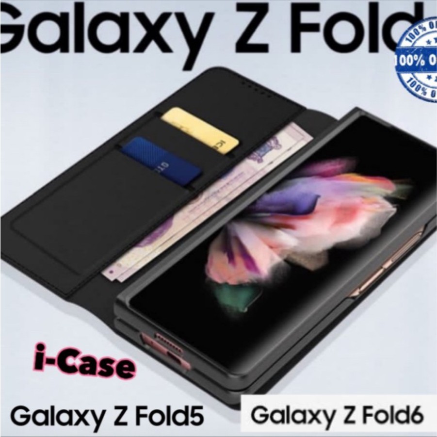 Jual Flip Cover Slot Card Case Z Fold 6 & 5 Dompet Samsung Galaxy Z ...