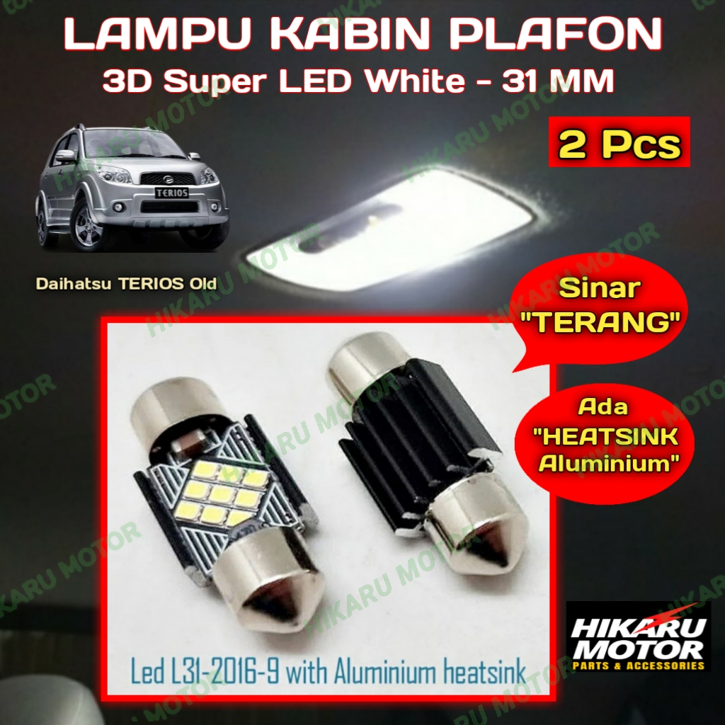 Jual Lampu Plafon Kabin Mobil TERIOS Lama Old 2007-2017 Led 3D Super ...