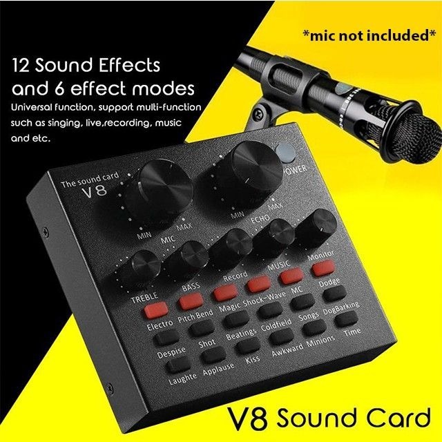 Jual Sound Card - Soundcard Live V8-V8S Audio USB External | Shopee ...