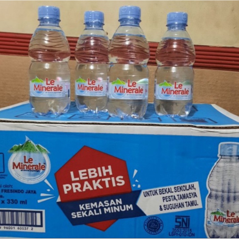Jual Le minerale 330ml/ 330 ml 1 dus isi 24 /leminerale botol | Shopee Indonesia