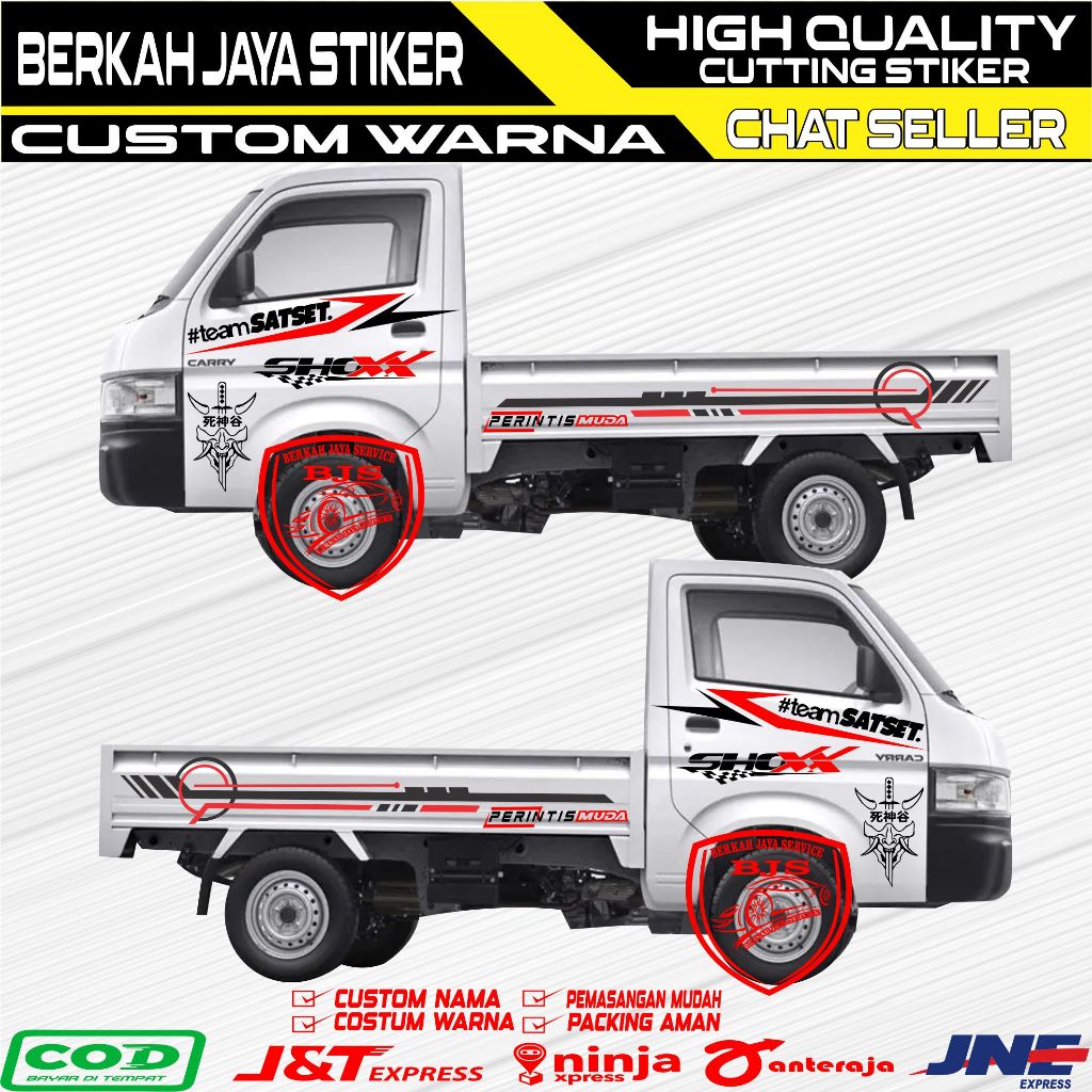 Jual Stiker mobil pick up new carry sticker mobil new carry stiker new ...
