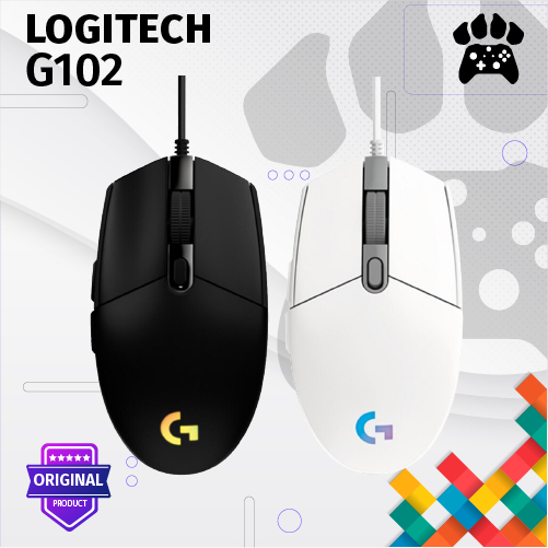 Jual Mouse Logitech G102 RGB V2 Lightsync Black/White G 102 | Shopee Indonesia