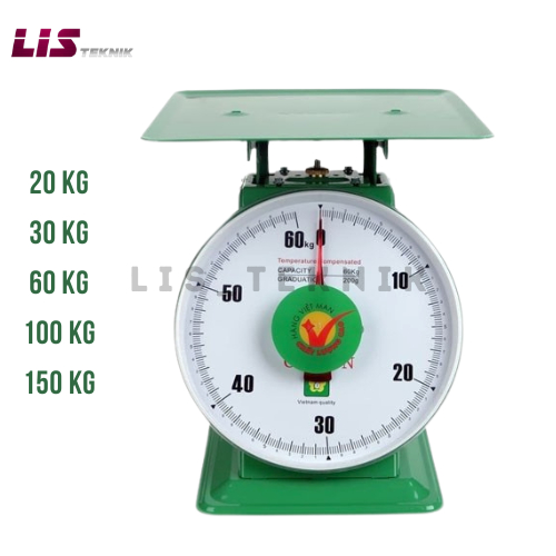Jual NHNO HOA Timbangan Manual Jarum 20kg 30kg 60kg 100kg 150kg Timbangan Analog Akurat | Shopee ...