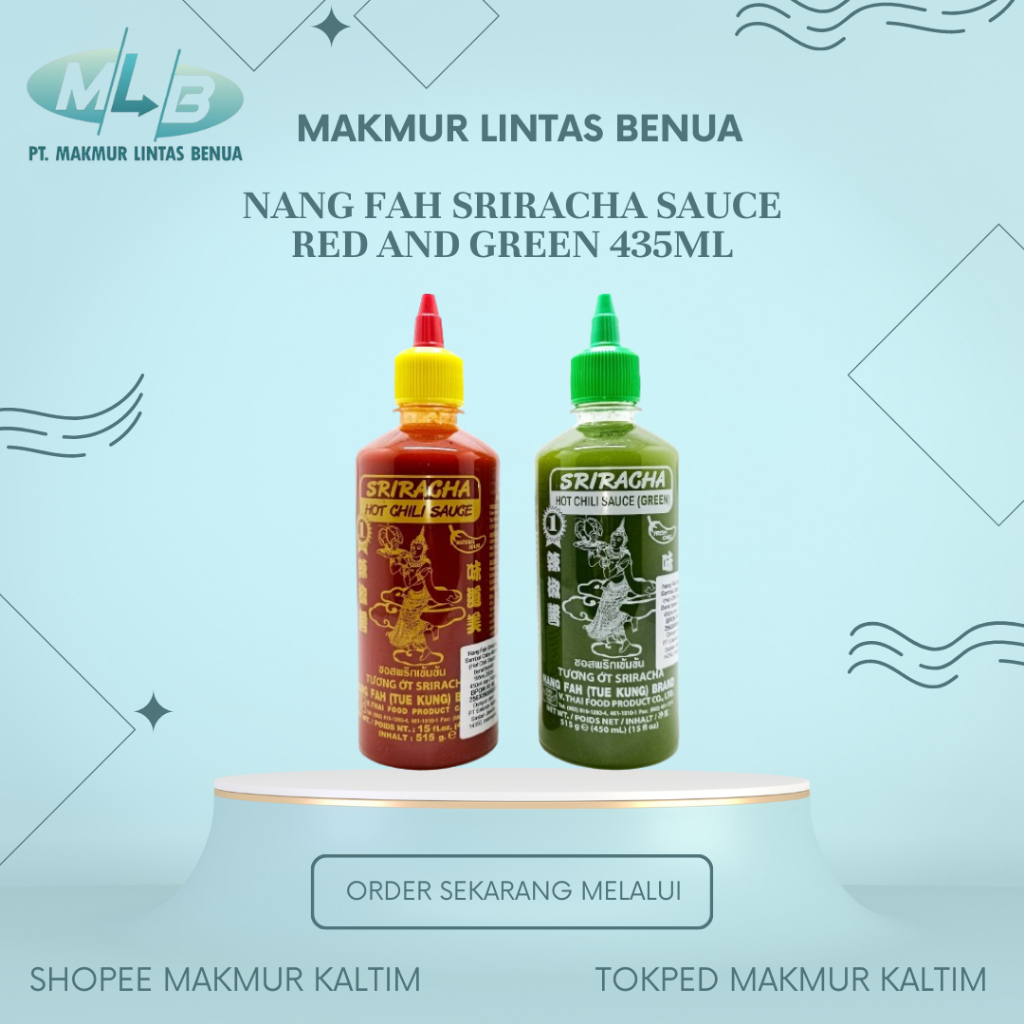 Jual NANG FAH SRIRACHA SAUCE RED AND GREEN 435ML | Shopee Indonesia